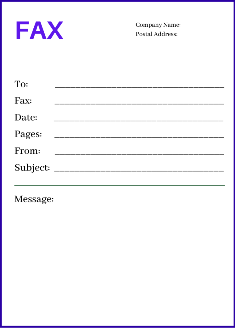 Free Fax Cover Sheet Template Pdf Word Google Docs How To Use Online 
